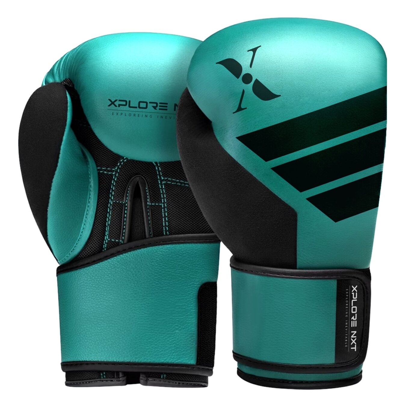 XN1 Cyan Leather Boxing Gloves - Xplore XNT
